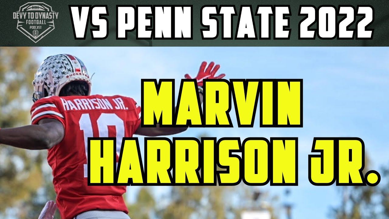 Marvin Harrison Jr OSU vs Penn State 2022 - YouTube
