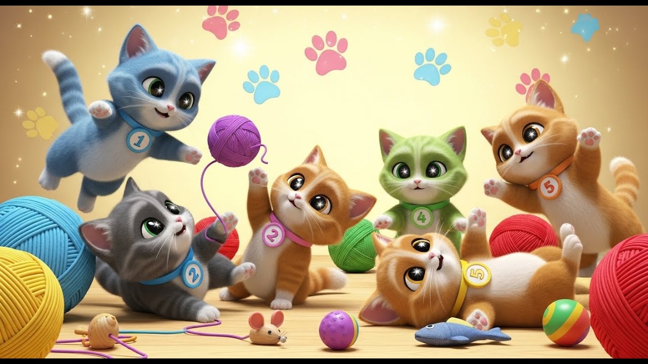 Counting Kittens Playing 🐱🐾 | Learn Numbers for Kids | Educational ...