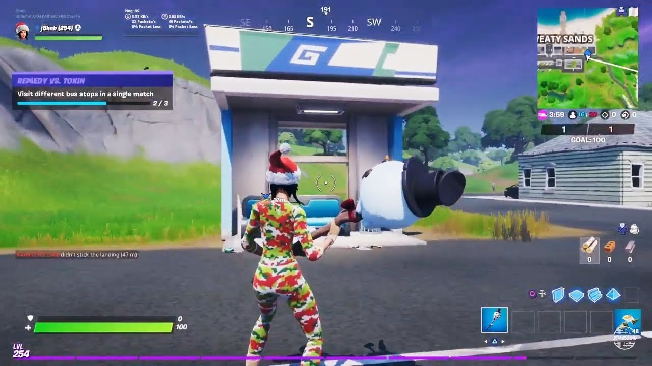 Fortnite - Visit 3 Different Bus Stops In A Single Match (Remedy Vs ...