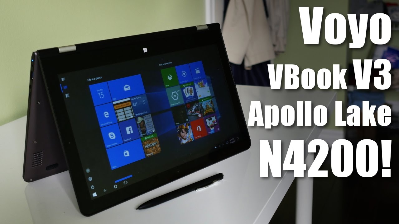 Voyo VBook V3 Review [4k]: One of the first Apollo Lake Devices! - YouTube