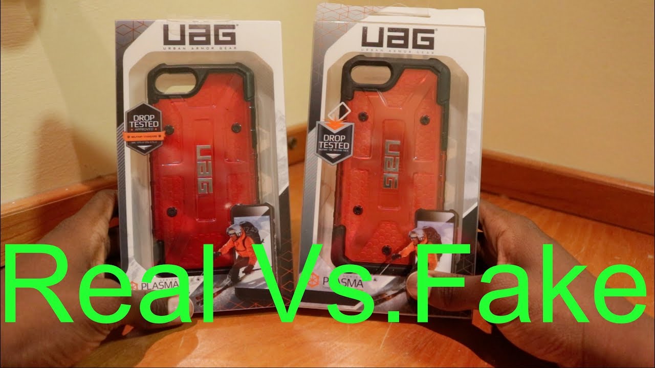 UAG Plasma Fake vs Real iPhone 6/6S/7/8 Case *Fidget spinner included ...