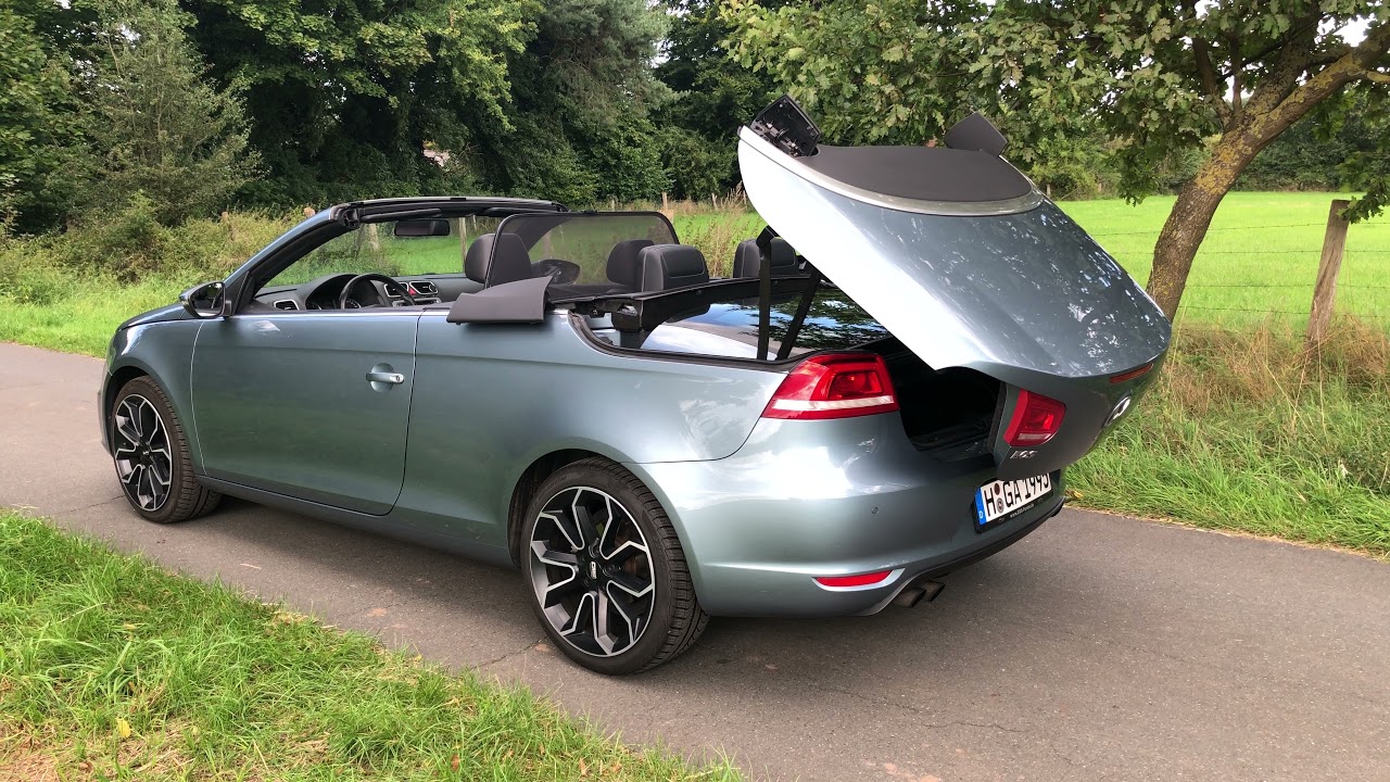 VW Eos Verdeck Öffnung - YouTube