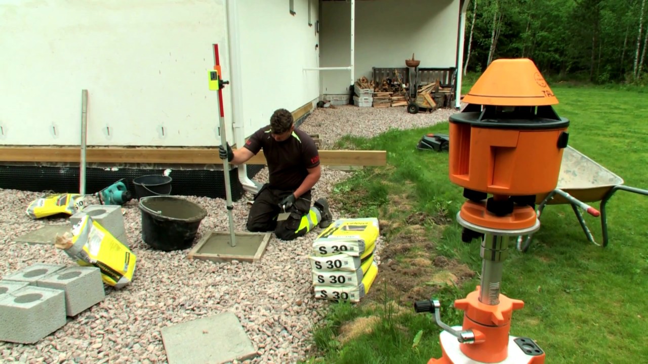 Terassin perustus | TYÖVIDEO | Leca® pontattu pilariharkko P-24 - YouTube