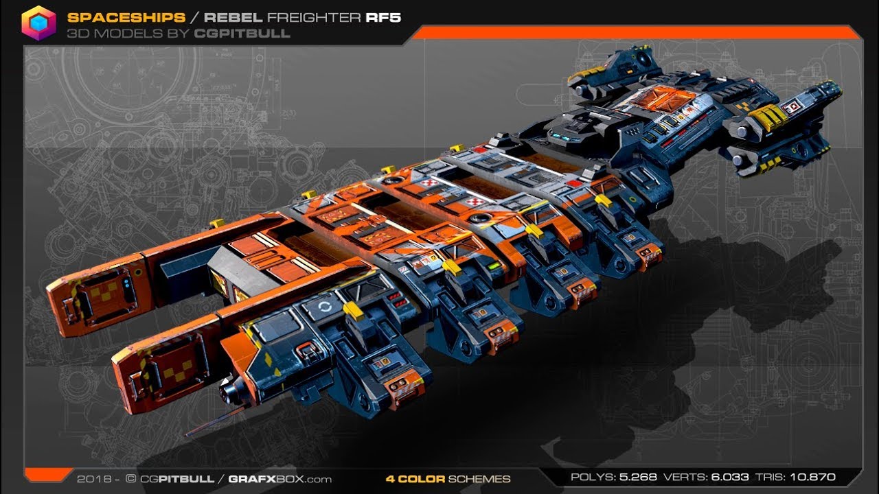 Spaceships / REBEL Freighter RF5 - YouTube