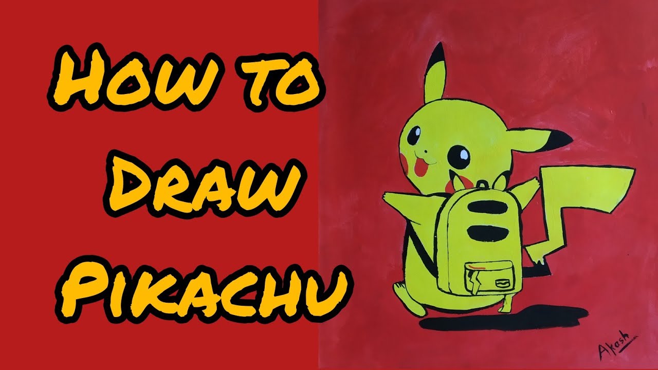 How to draw pikachu / Pikachu - YouTube
