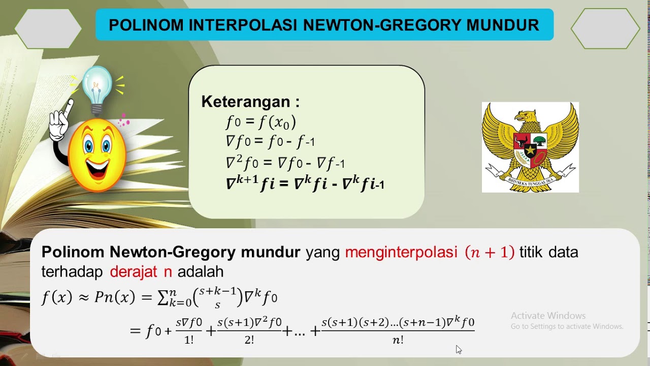 METODE POLINOM NEWTON-GREGORY MUNDUR - YouTube