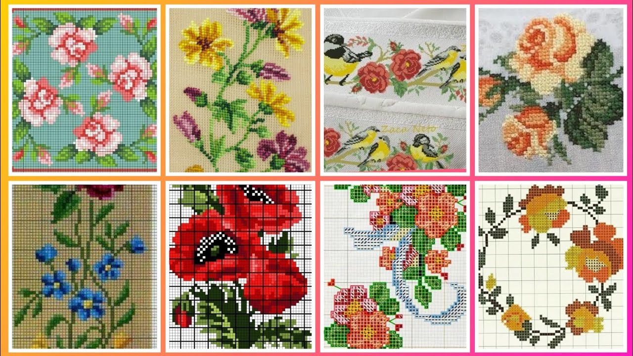 Very Beautiful & Stunning Cross stitch patterns ideas - YouTube