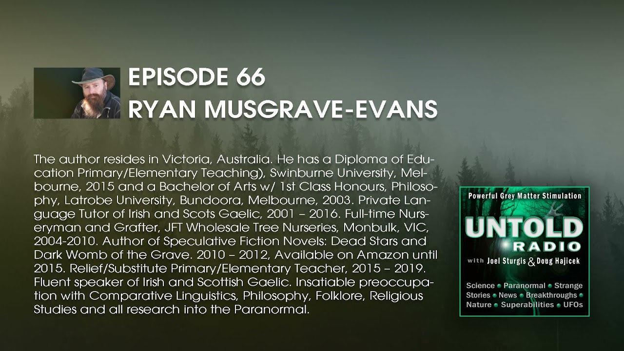 EP 66 What Are the Cryptoterrestrials? Ft: Ryan Musgrave-evans - YouTube