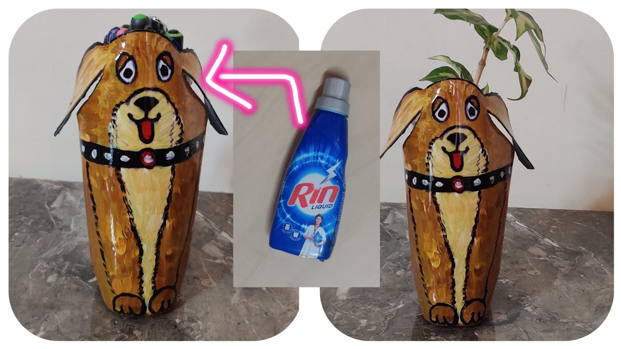 reuse plastic bottle|dog from plastic bottle|best out of waste|pen ...