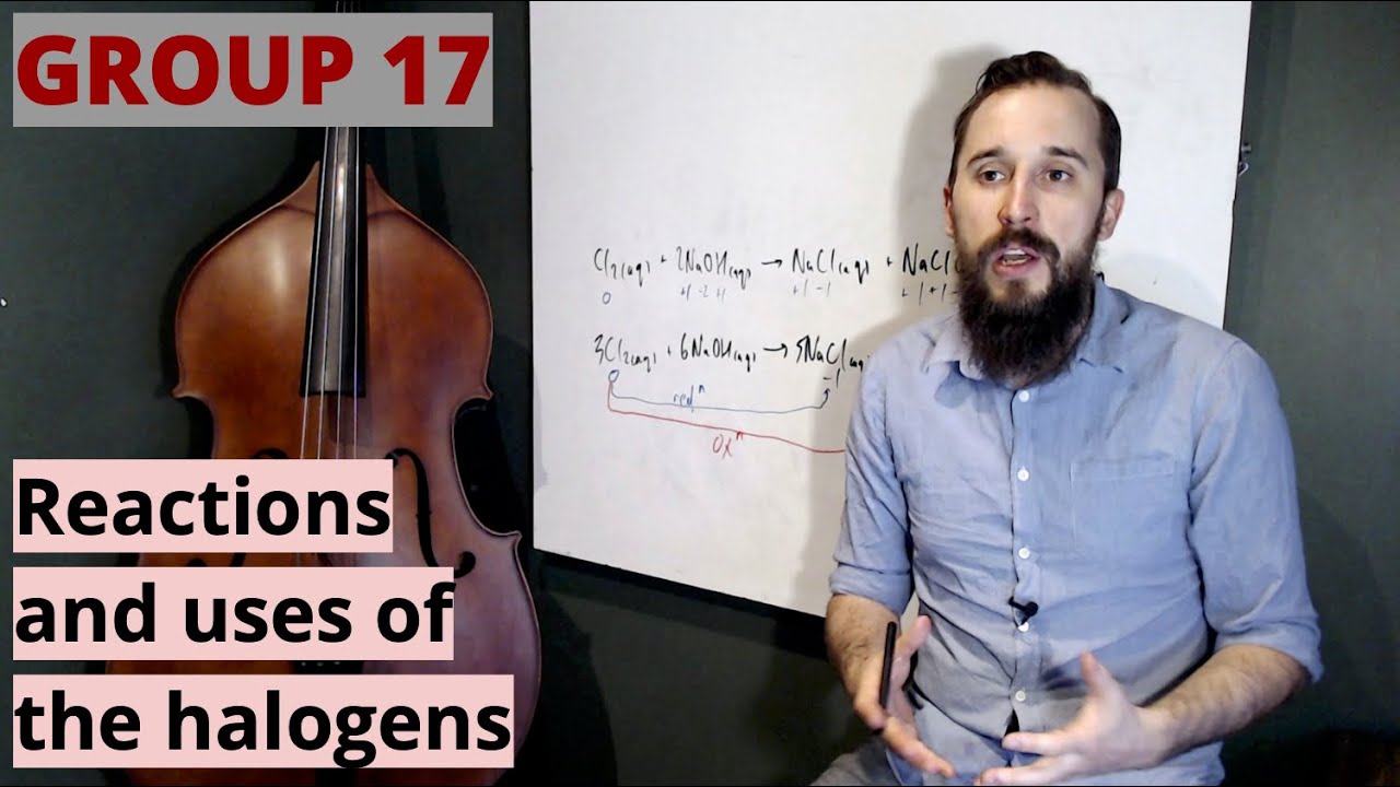 Reactions and uses of the halogens (Group 17 #2) - YouTube