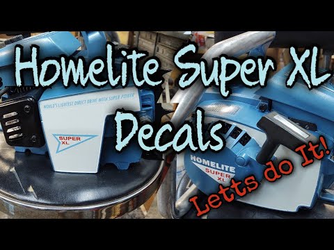 Homelite Super XL Decals! - YouTube