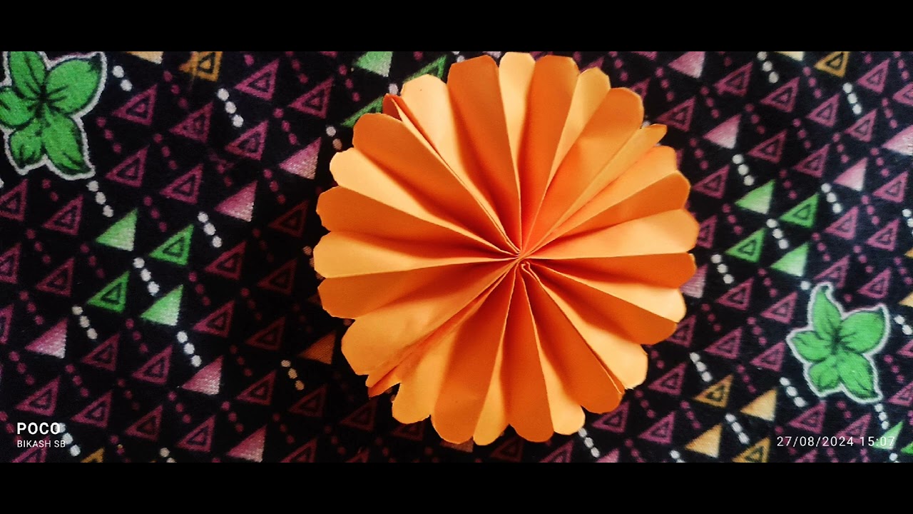 paper flower photo 🌼 sb Divya 🌼 sports video - YouTube