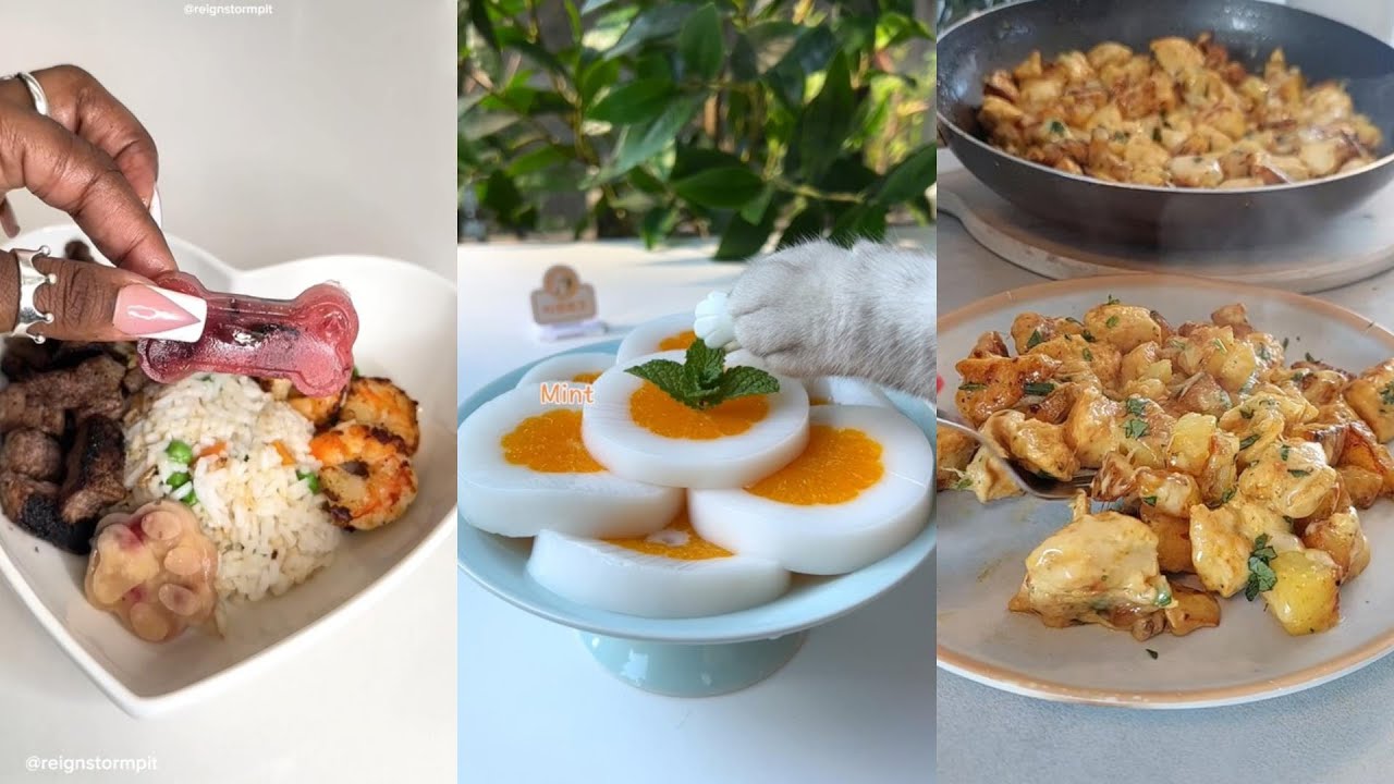 ASMR cooking videos |ASMR Sounds | Tiktok compilation #13 - YouTube