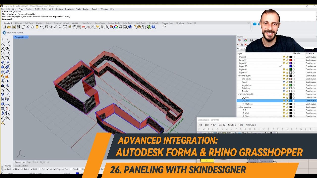 26- 🏢 Create Dynamic Facades in Rhino with Skin Designer & Transfer to ...