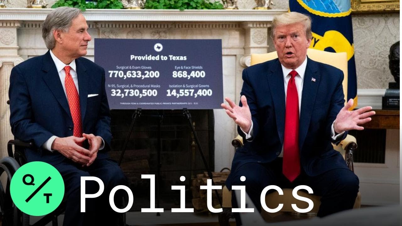Trump Meets With Texas Gov. Greg Abbott to Discuss Coronavirus Efforts ...