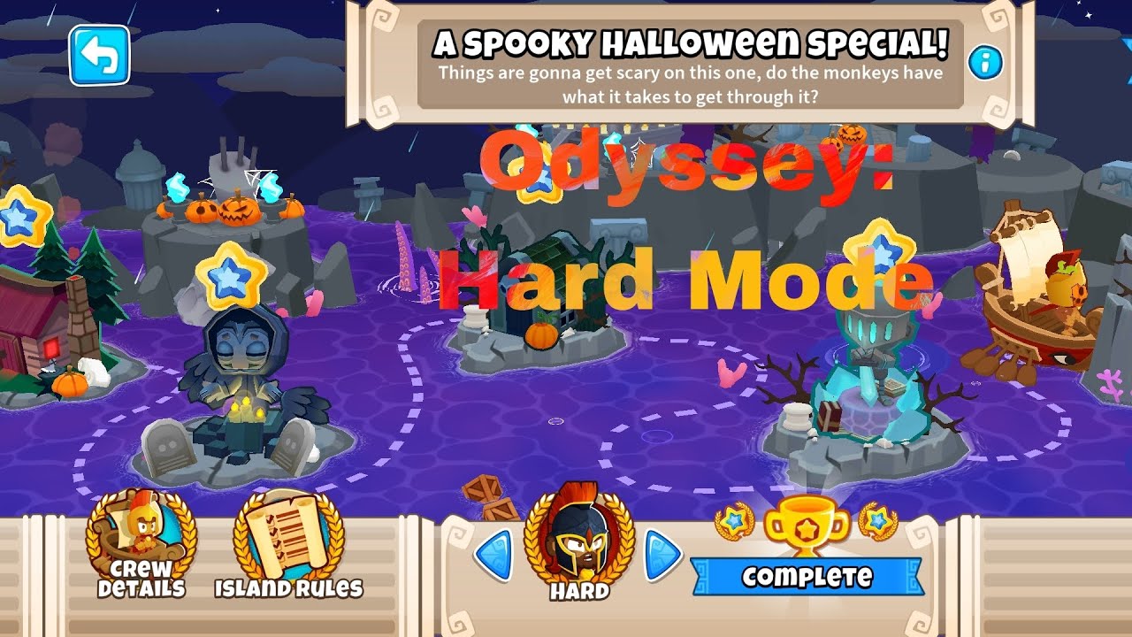 Odyssey: Hard Mode | A Spooky Halloween Special | Guide - BTD 6 - YouTube