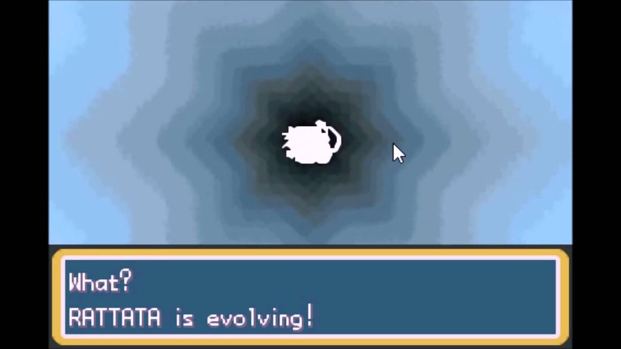 Pokémon Fire Red GBA: Rattata evolves into Raticate - YouTube