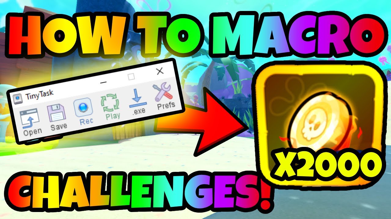 HOW TO MACRO CHALLENGE COINS IN SPONGEBOB TOWER DEFENSE | SBTD - YouTube