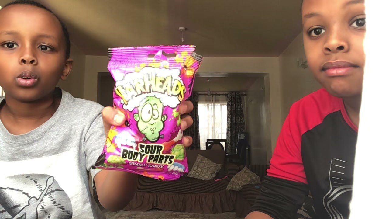 Trying warheads sour body parts - YouTube
