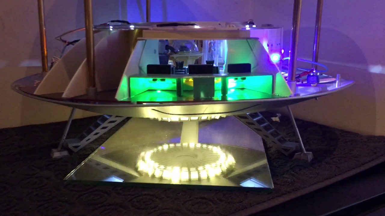 Lost inSpace Jupiter 2 1/35 Moebius Model with lighting and sound kits - YouTube