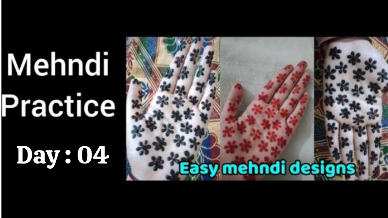 Henna practice for beginners | Easy mehndi design |Step by step mehndi ...