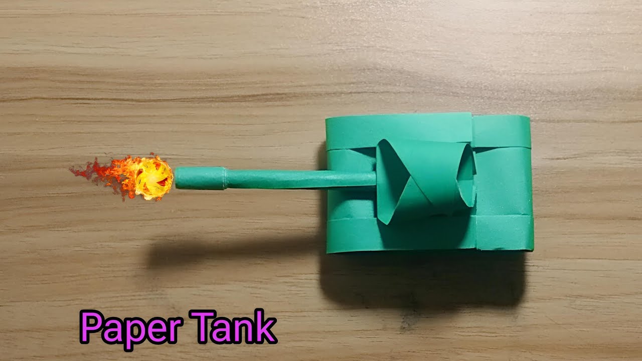 How To Make Paper Tank Very Easy | Paper Tank Making | Origami Tank ...