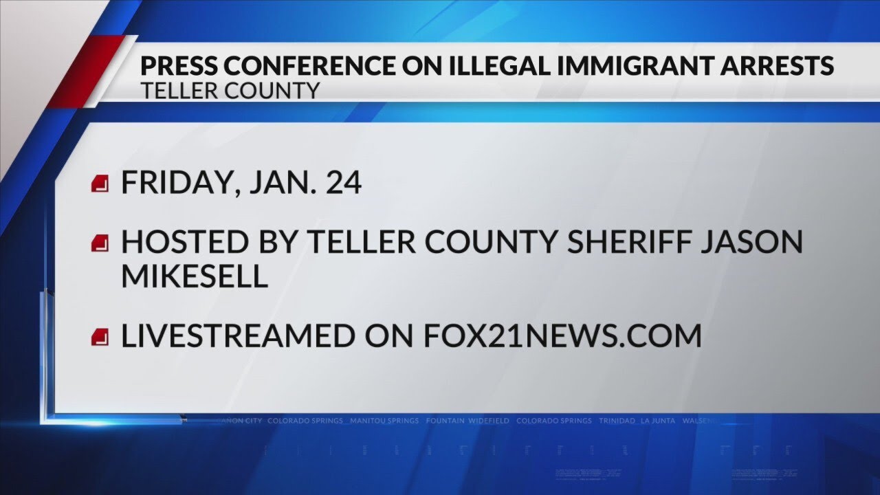 Teller County Sheriff to hold press conference on undocumented immigrant arrests - YouTube