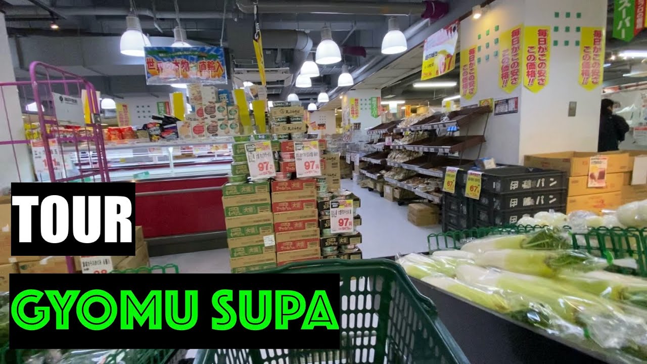 Gyomu Supa Tour - The cheapest supermarket in Japan - YouTube