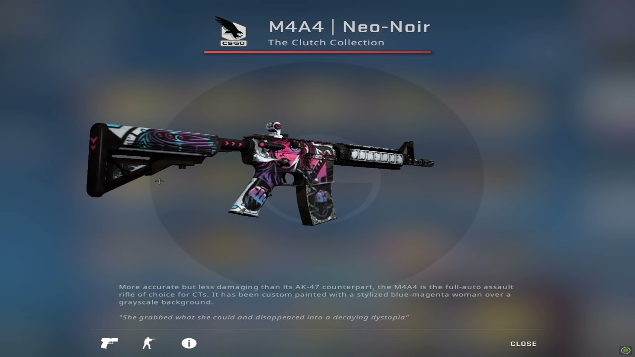 Top 1 in the w0rld/. M4A4 | NEO-NOIR (WW) - YouTube