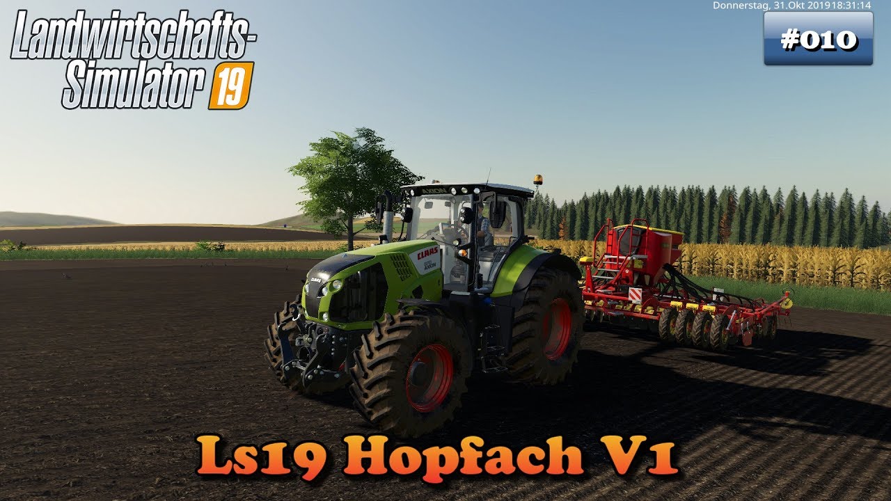 Ls19 Hopfach V1 - #010 - Claas Platin Axion 870 Testlauf in der Ansaat ...