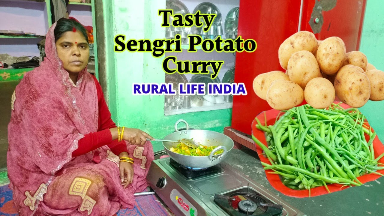 Tasty Sengari Potato Curry || Flavorful Sangri Aloo Recipe - YouTube