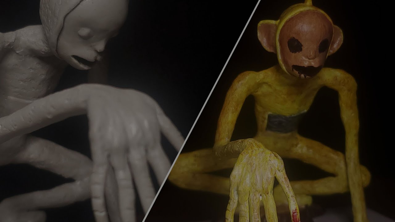 Sculpting Laa Laa Slendytubbies With Polymer Clay | Creepy Teletubbies ...