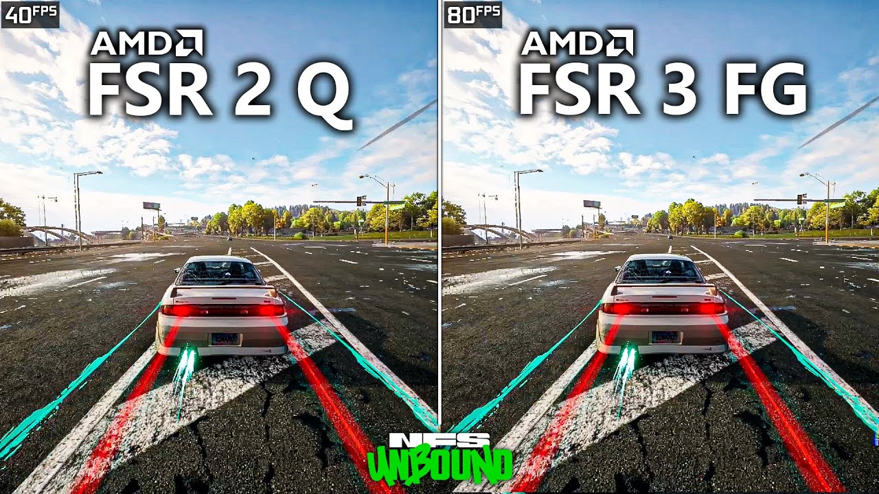 NFS Unbound - AMD FSR 3 Frame Generation Mod - GTX 1650 - YouTube