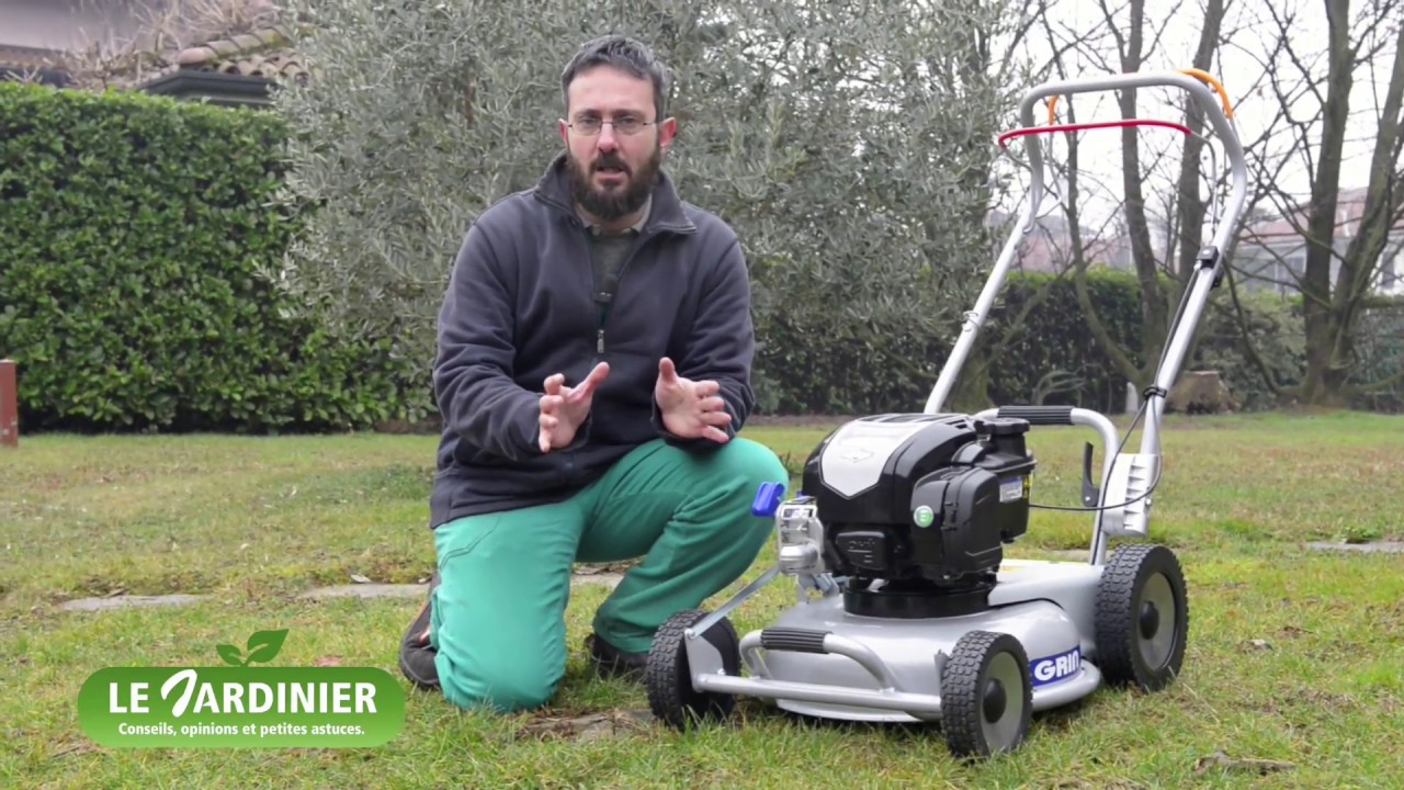 1.LE JARDINIER - Comment fonctionne la tonte sans ramassage - YouTube