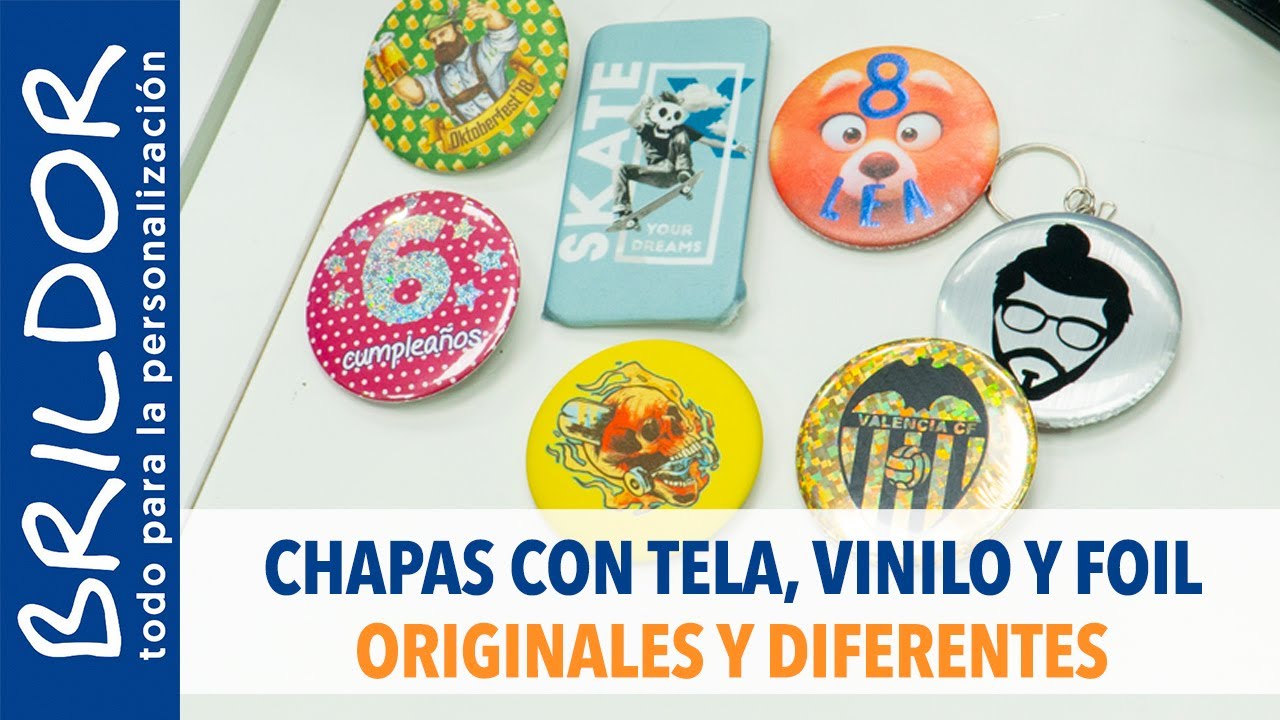 🙃 Crea CHAPAS ORIGINALES: Sublimación, vinilo y foil - YouTube