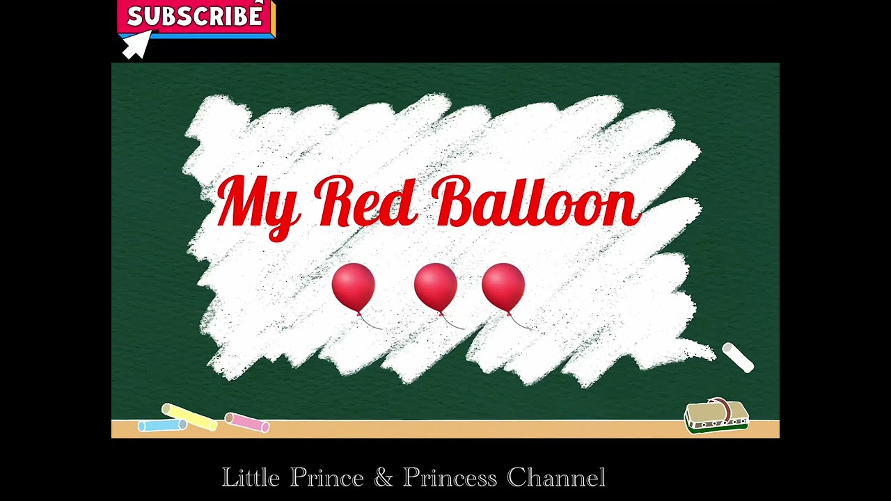 My Red Balloon 🎈 | My Red Balloon English Nursery Rhymes with Lyrics ...