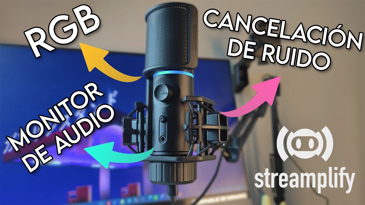 El MICRÓFONO de STREAMPLIFY es el MÁS COMPLETO que PUEDES COMPRAR - YouTube