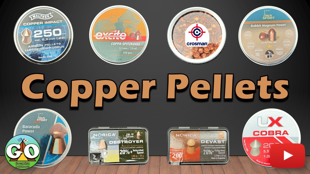 Copper Pellets for Air Guns - 20% Faster than Lead? - YouTube