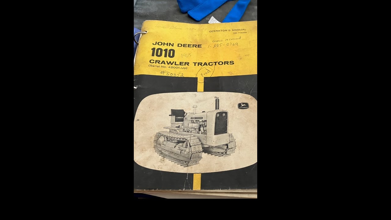 John Deere 1010 Dozer Overview - YouTube