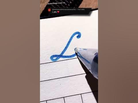 How to write the letter "L" beautifully 🏻🔥 #beautiful #calligraphy ...