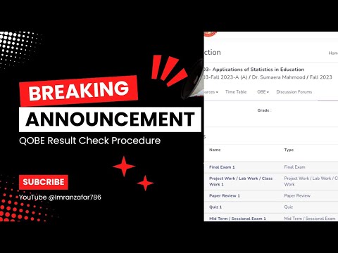 How to Check Result on QOBE..MY University - YouTube