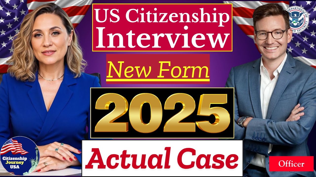 Real Interview of US Citizenship 2025 - N400 Naturalization Interview ...