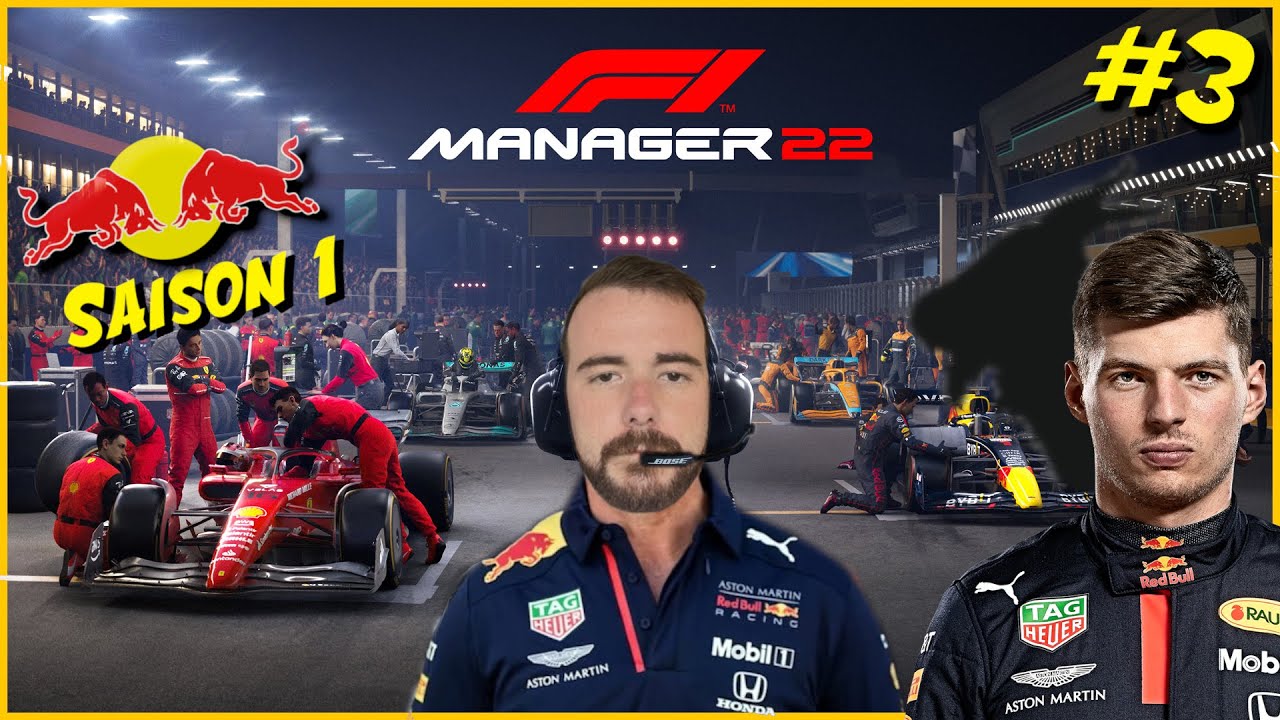 F1 Manager 22. MAX DANS LA SAUCE! Carrière RedBull. EP3. Gameplay FR ...