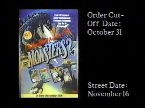 Orion Home Video monster movie previews (1989) - YouTube