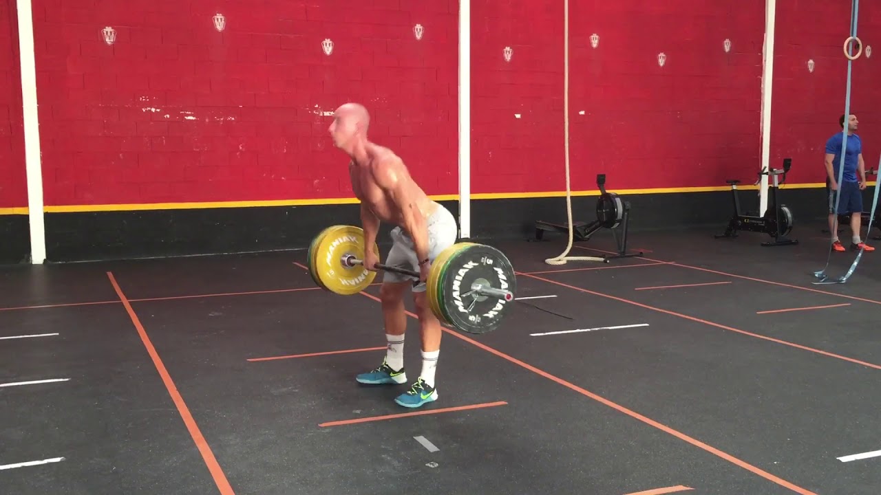 Hang power clean touch and go - YouTube