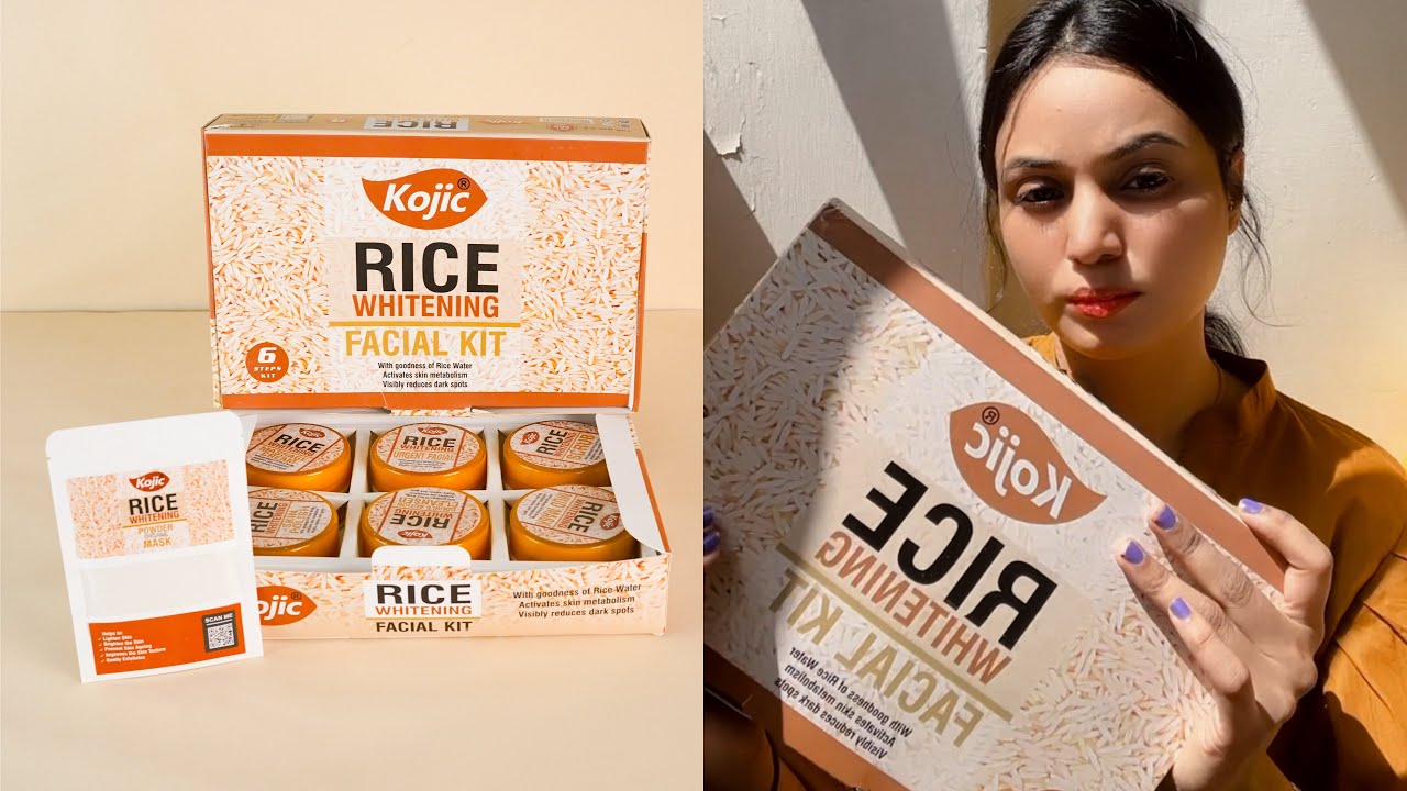 Kojic Rice Facial Kit | Step by Step Urdu Guide | With Rice Powder Mask ...
