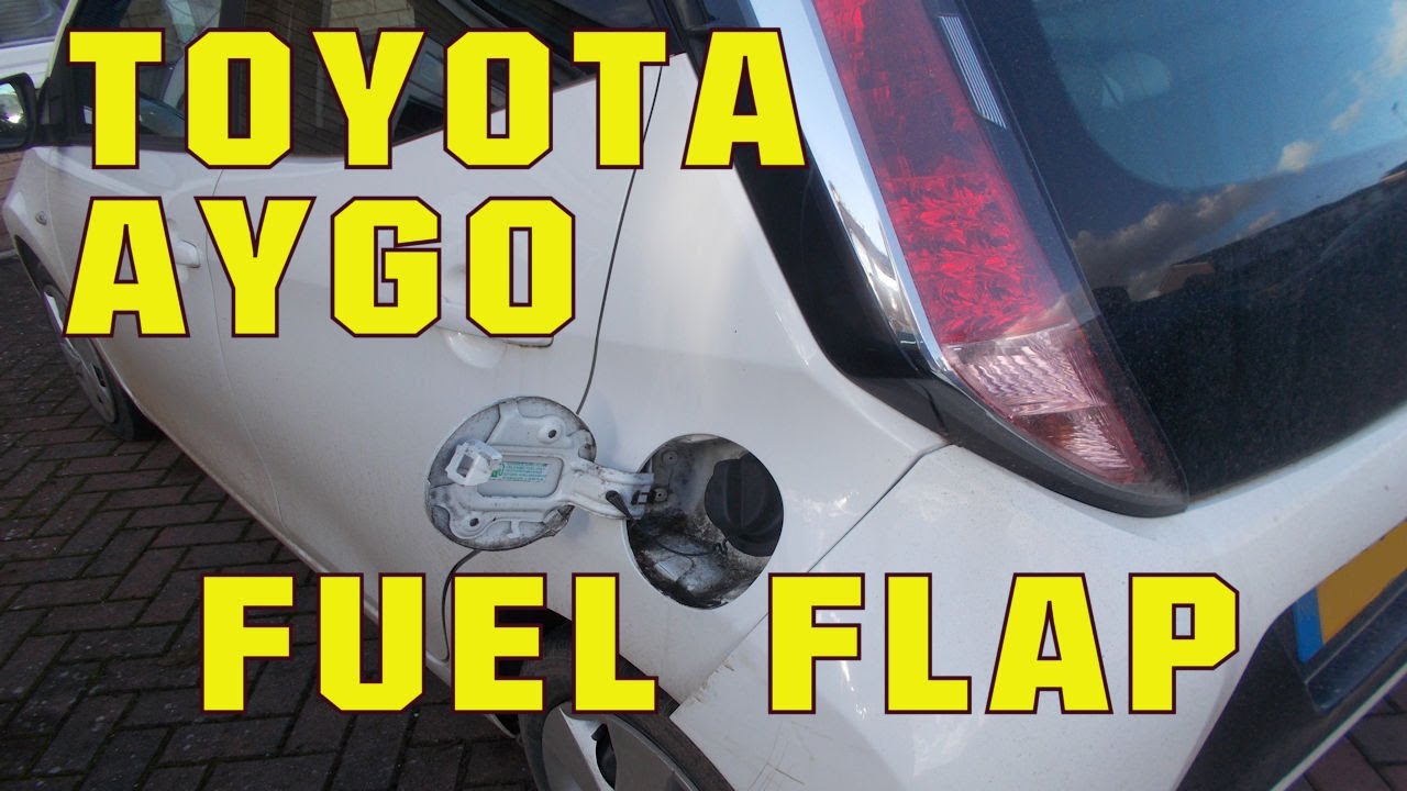 How to open the fuel flap on a Toyota Aygo - YouTube