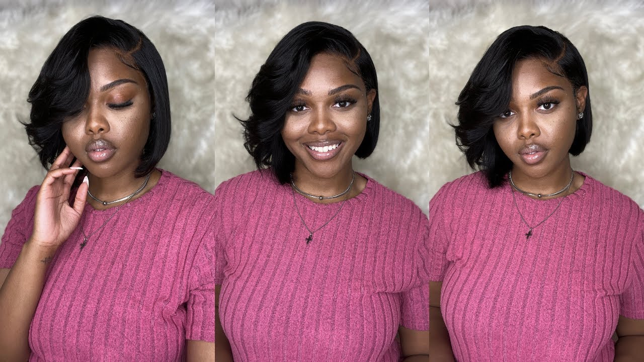 ILIKE HAIR | 5x5 GLUELESS BOB WIG | Quick Weave Part Side Wig | SUMMER ...