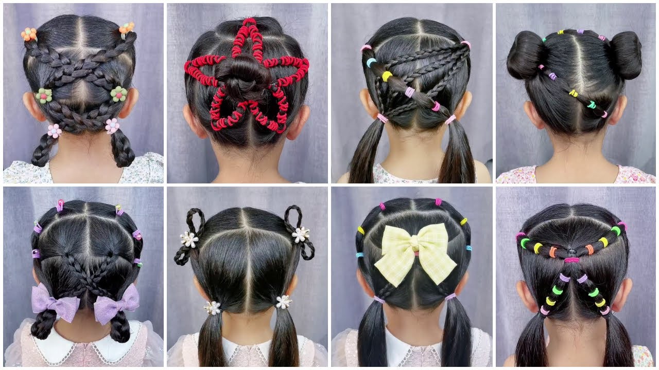 Cute Hairstyles Tutorial for kids | Quick And Easy Kids Hairstyle For ...