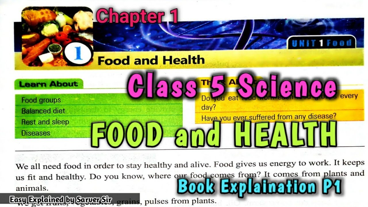 Class 5 Science Chapter 1 Food and Health | Class 5 CBSE Science | In ...